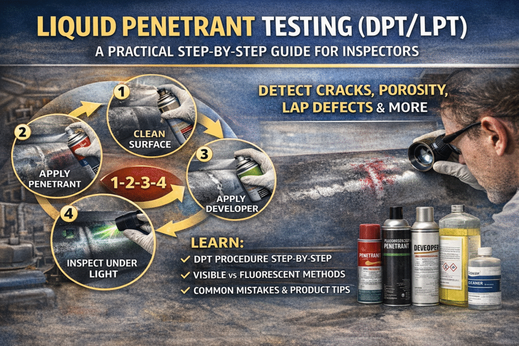 Liquid Penetrant Testing (DPT/LPT): A Practical Step-by-Step Guide for ...